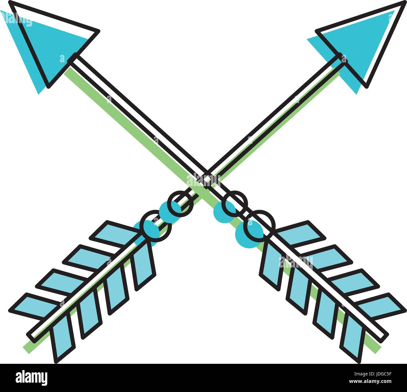 rustic arrows with ornamental design Stock Vector Image & Art - Alamy