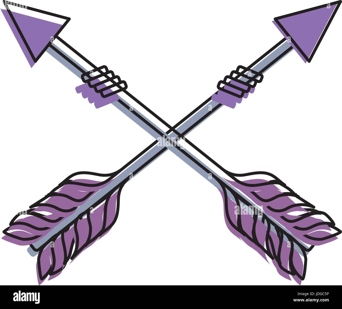 rustic arrows with ornamental design Stock Vector Image & Art - Alamy