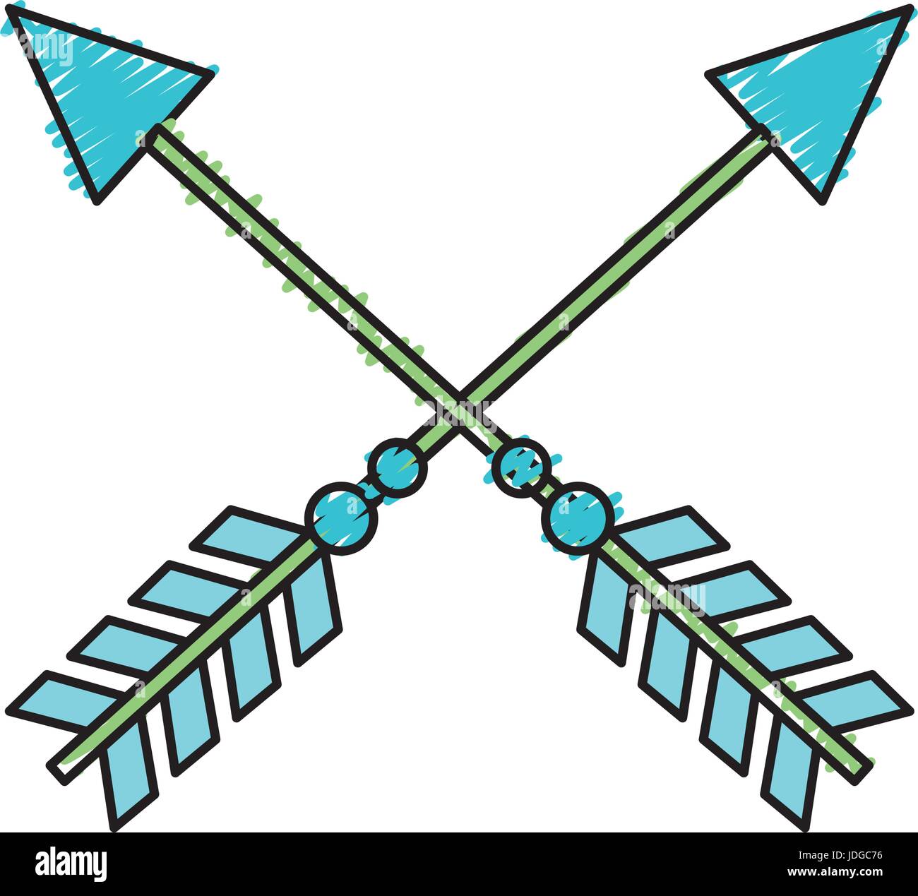 rustic arrows with ornamental design Stock Vector Image & Art - Alamy