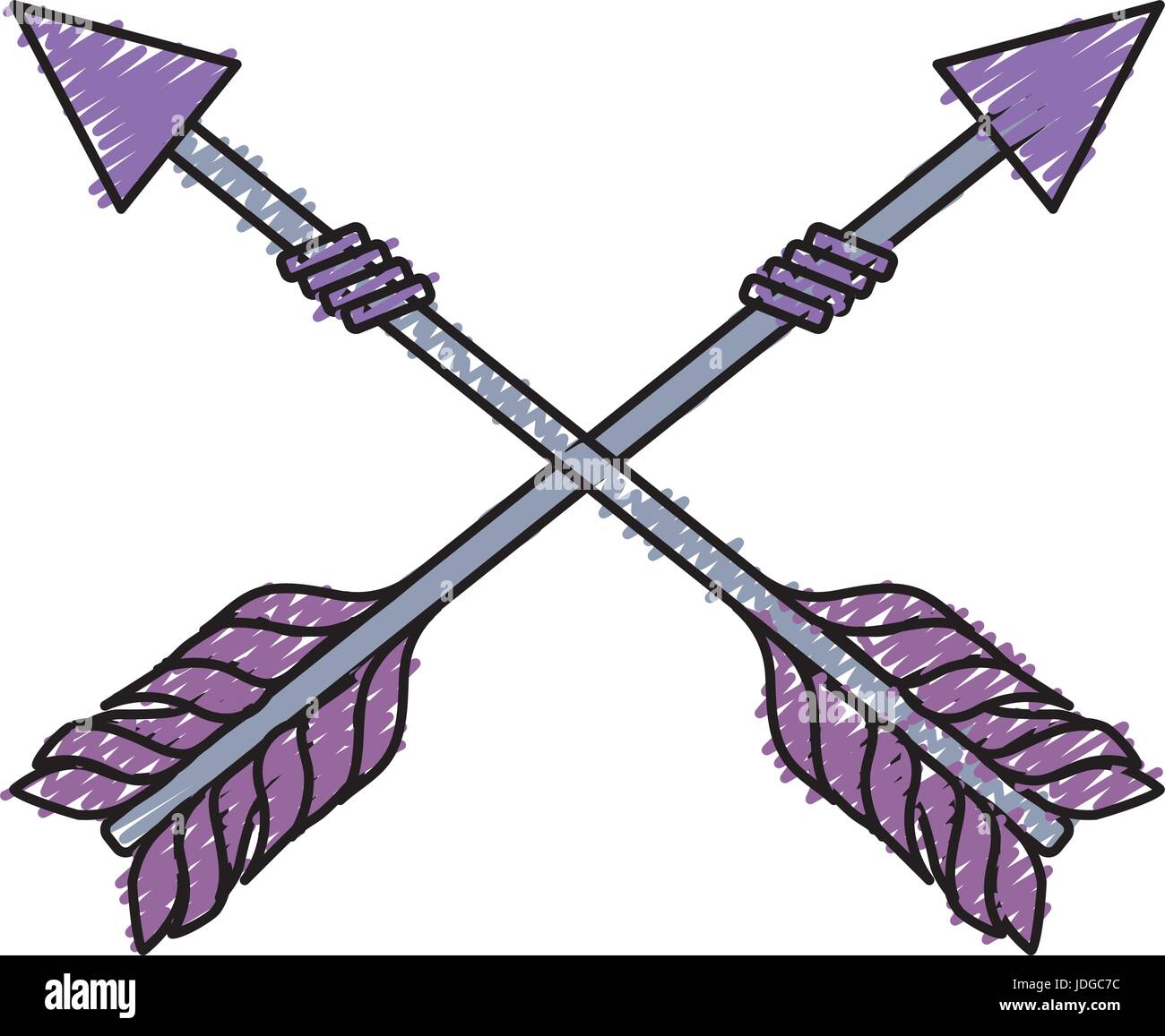 rustic arrows with ornamental design Stock Vector Image & Art - Alamy