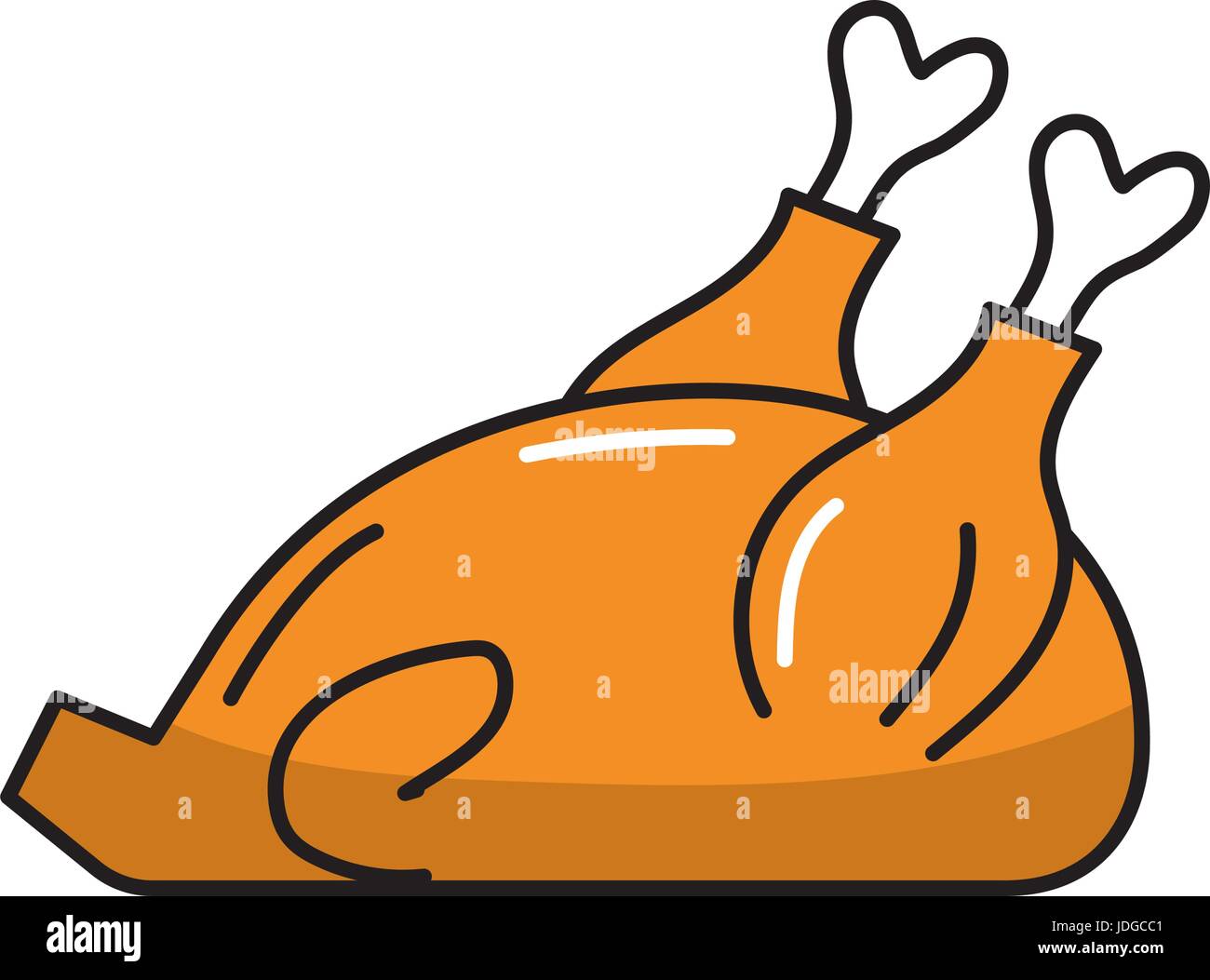 delicious chicken food with natural nutrients Stock Vector Image & Art ...