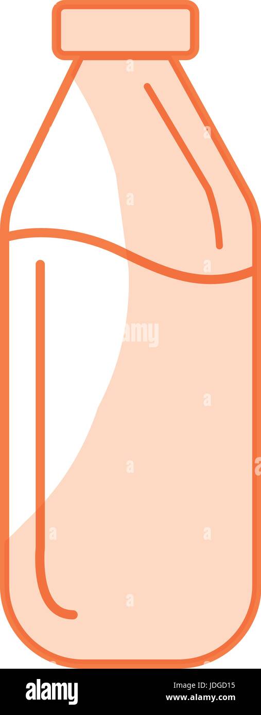 silhouette milk bottle glass with calcium nutrients Stock Vector Image ...