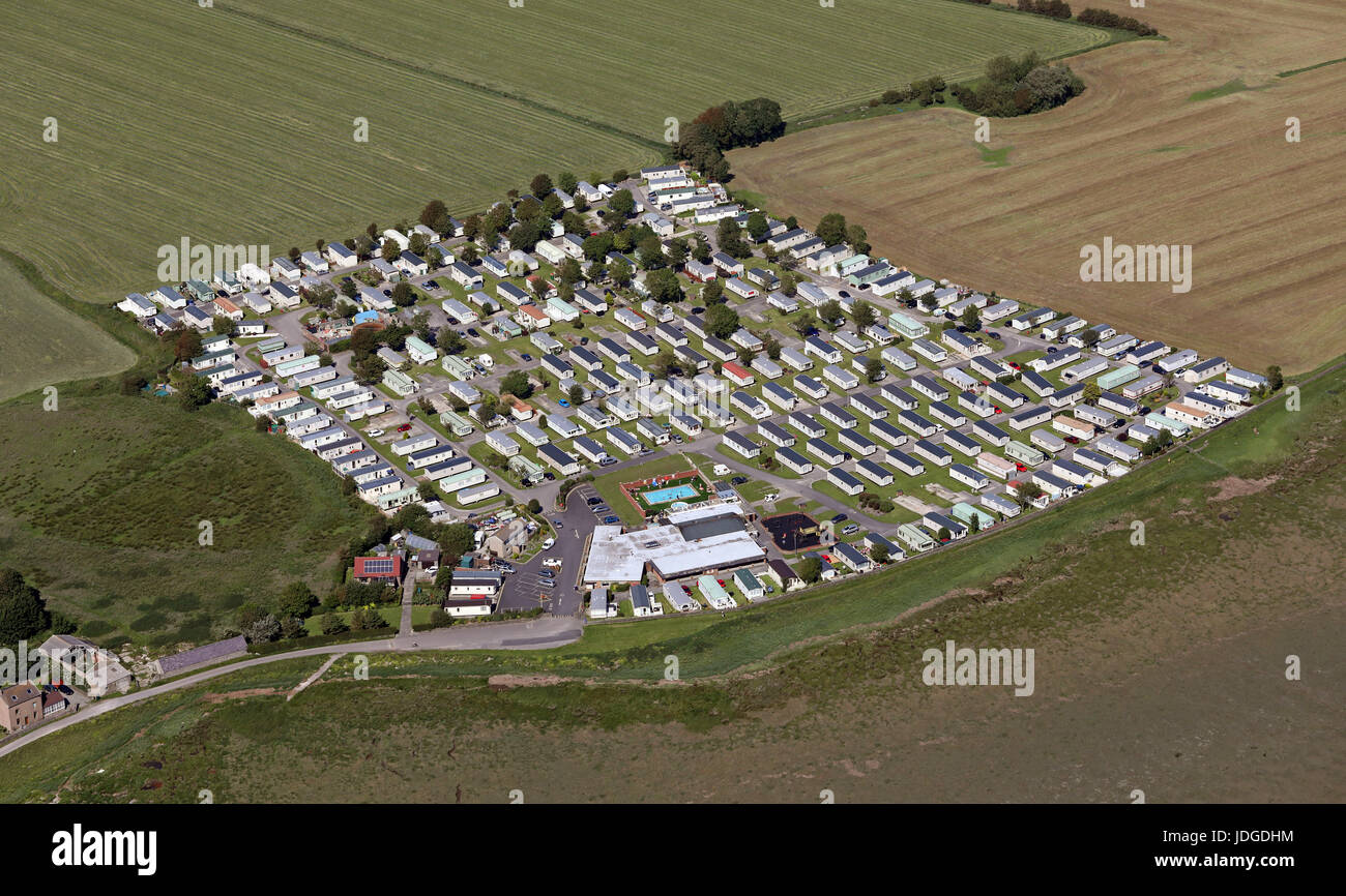 aerial view of Cockerham Sands Country Park, near Lancaster, UK Stock ...