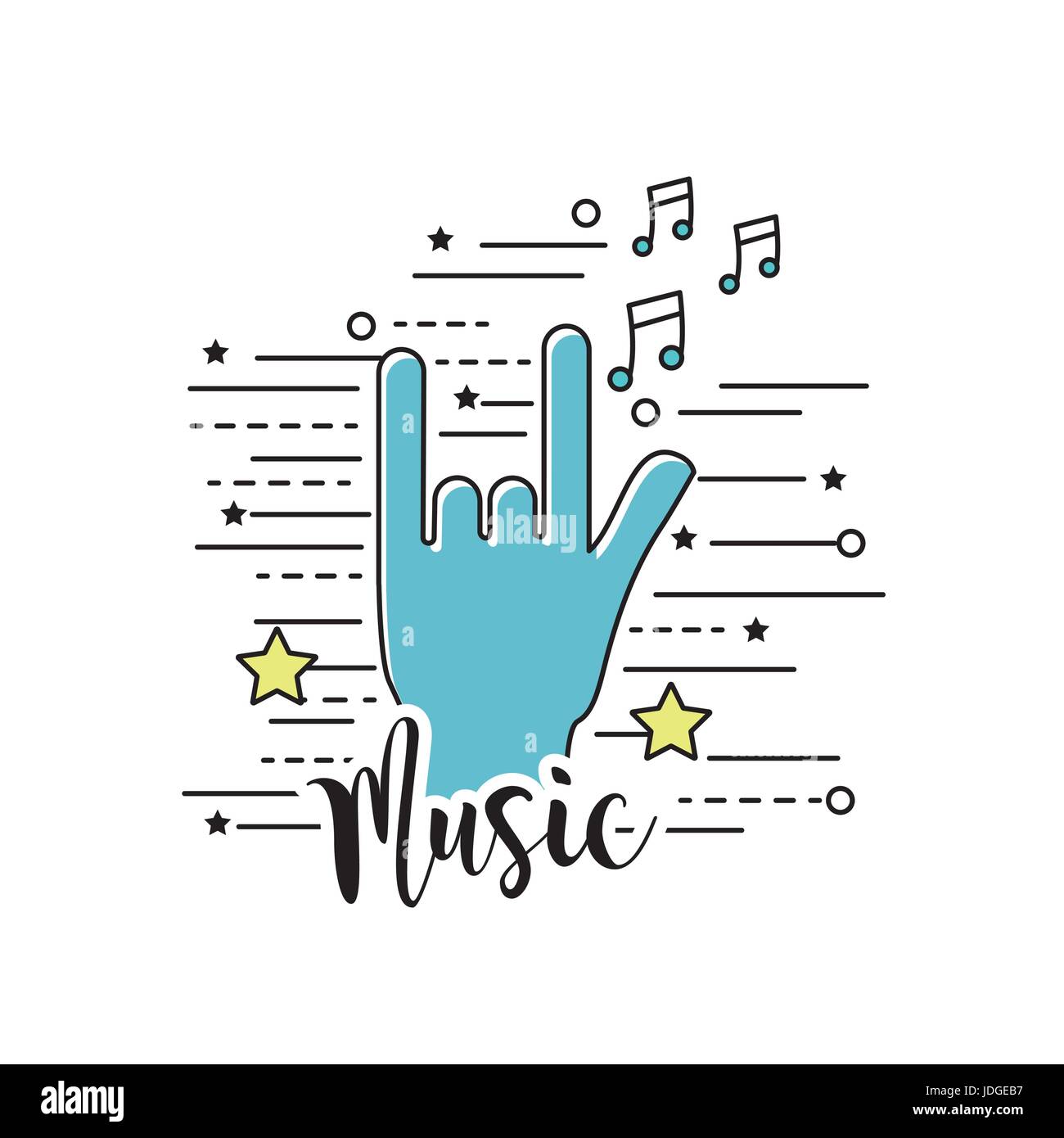 Hand signals vector hi-res stock photography and images - Alamy