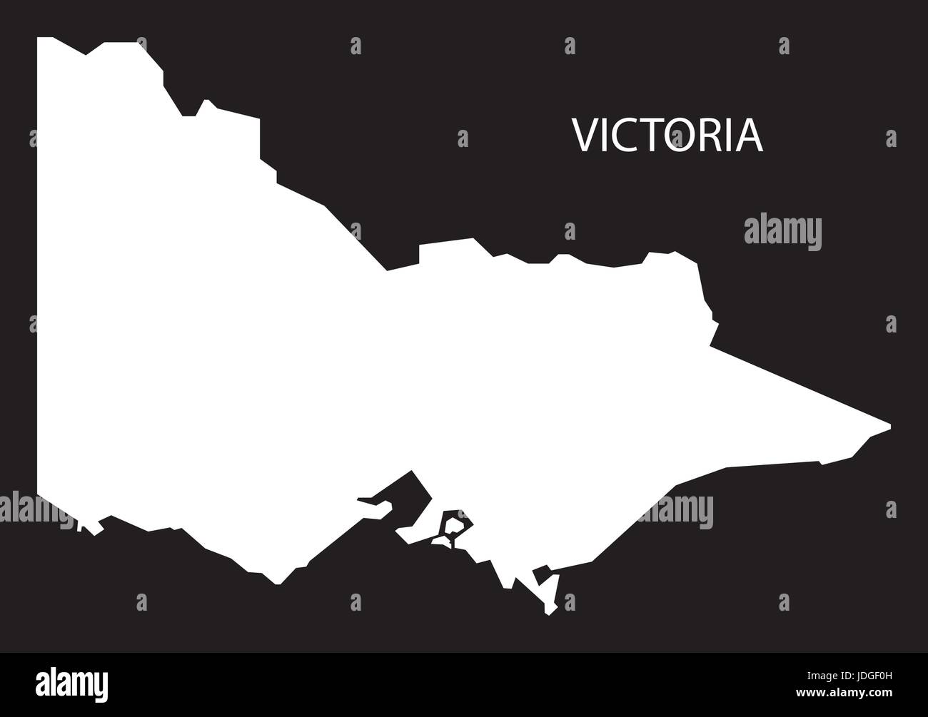 Map of victoria regions hi-res stock photography and images - Alamy