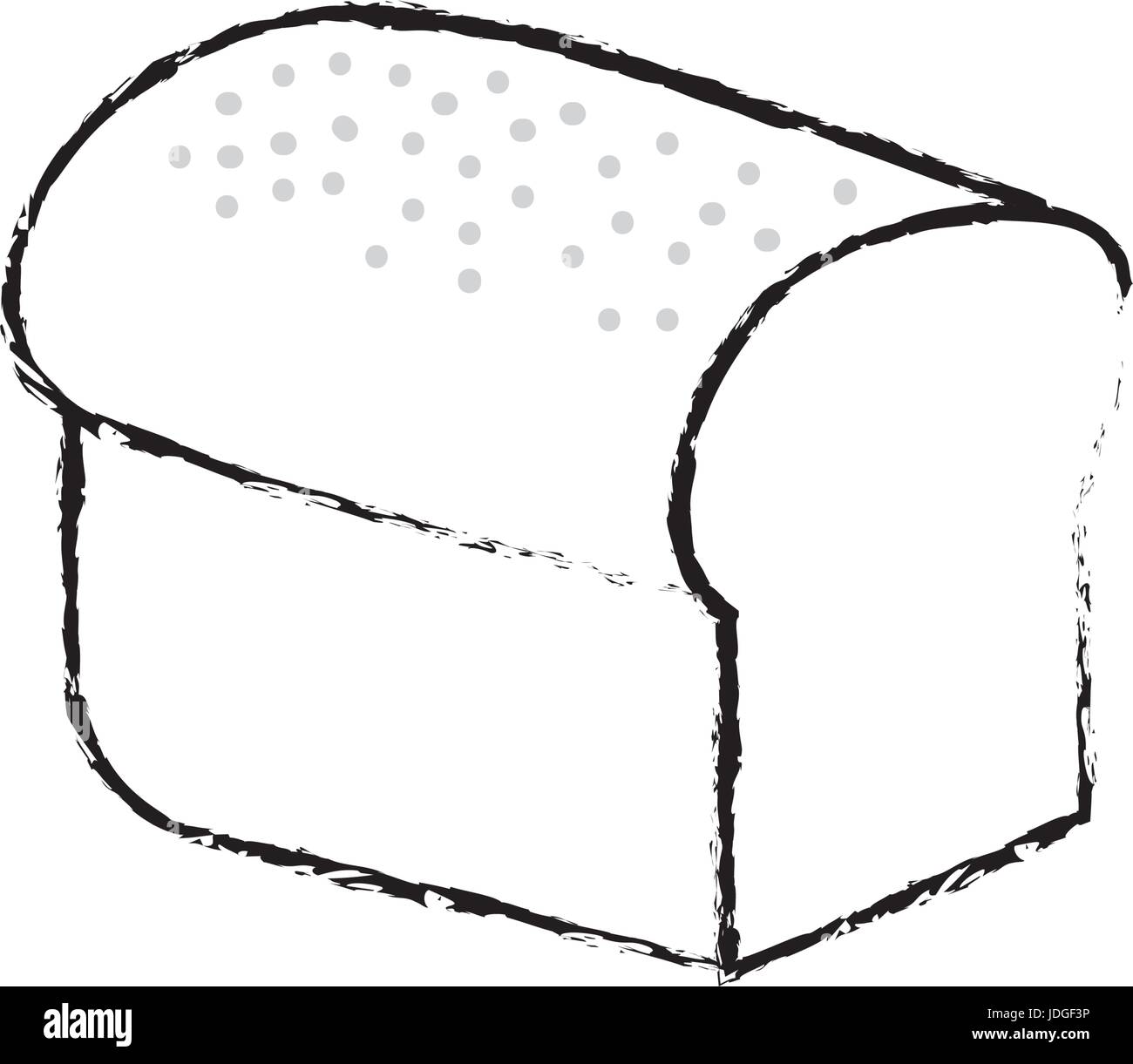 figure delicious slice bread food nutrition Stock Vector Image & Art ...