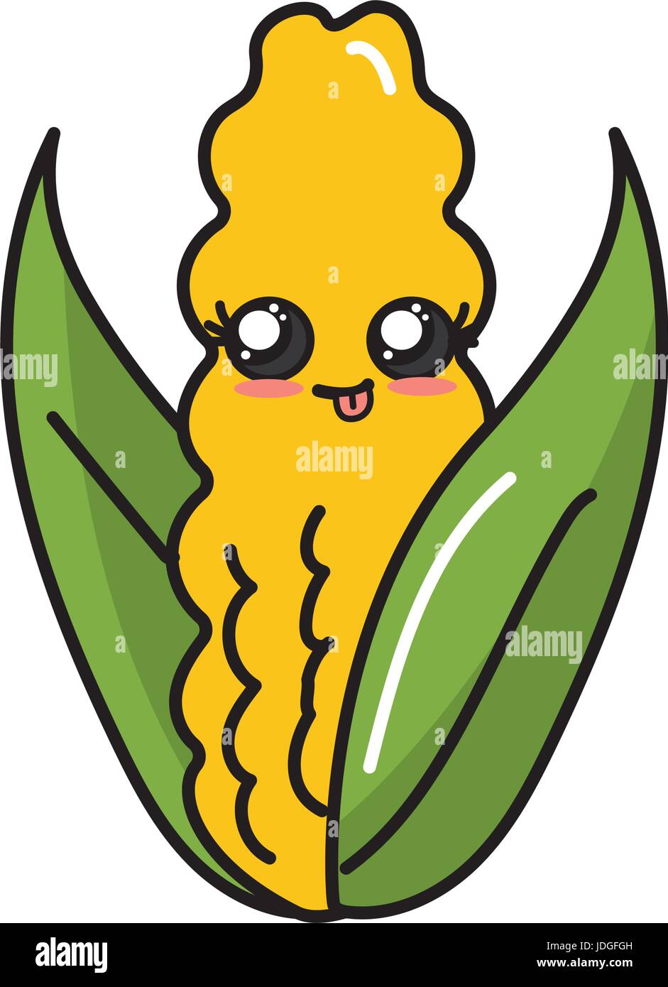 Kawaii cute funny corn food hi-res stock photography and images - Alamy