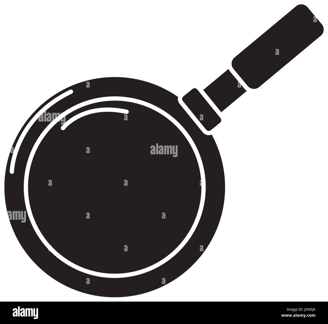 contour metalic skillet pan kitchen utensil Stock Vector Image & Art ...