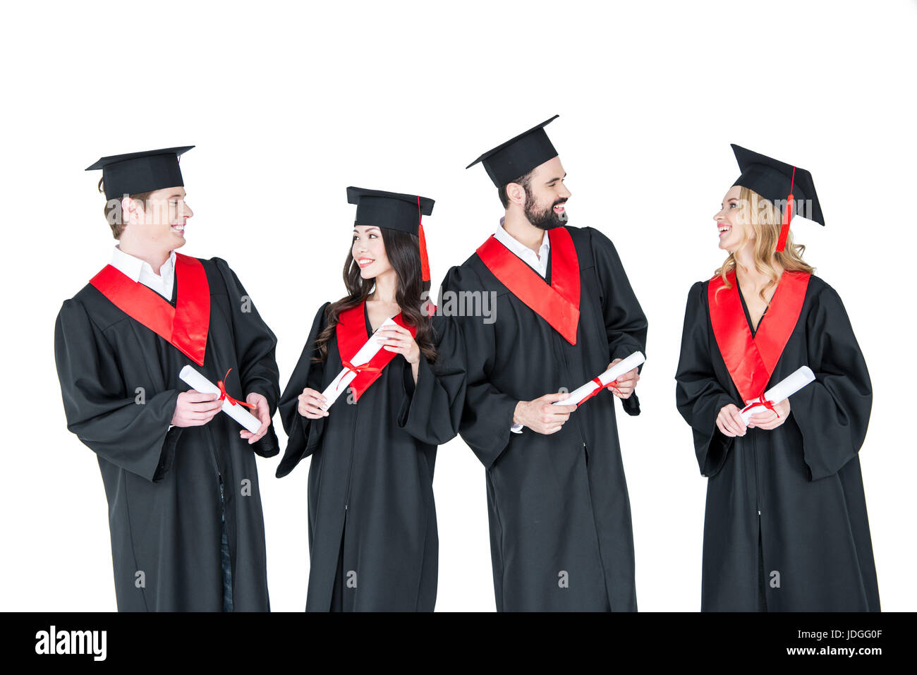 College graduation gowns group Cut Out Stock Images & Pictures - Alamy