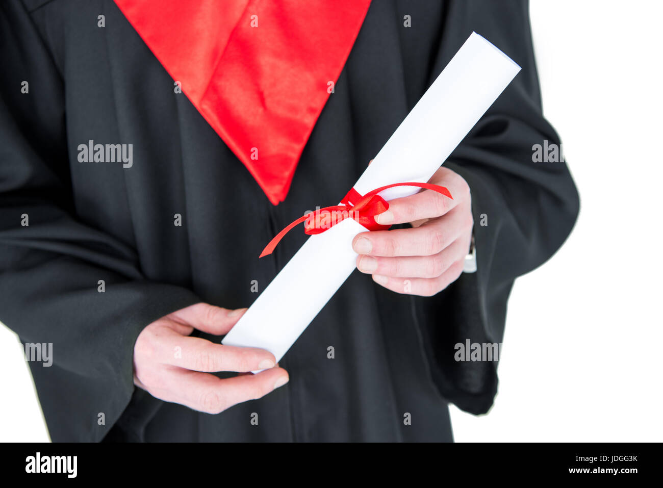 Hands holding diploma hi-res stock photography and images - Alamy