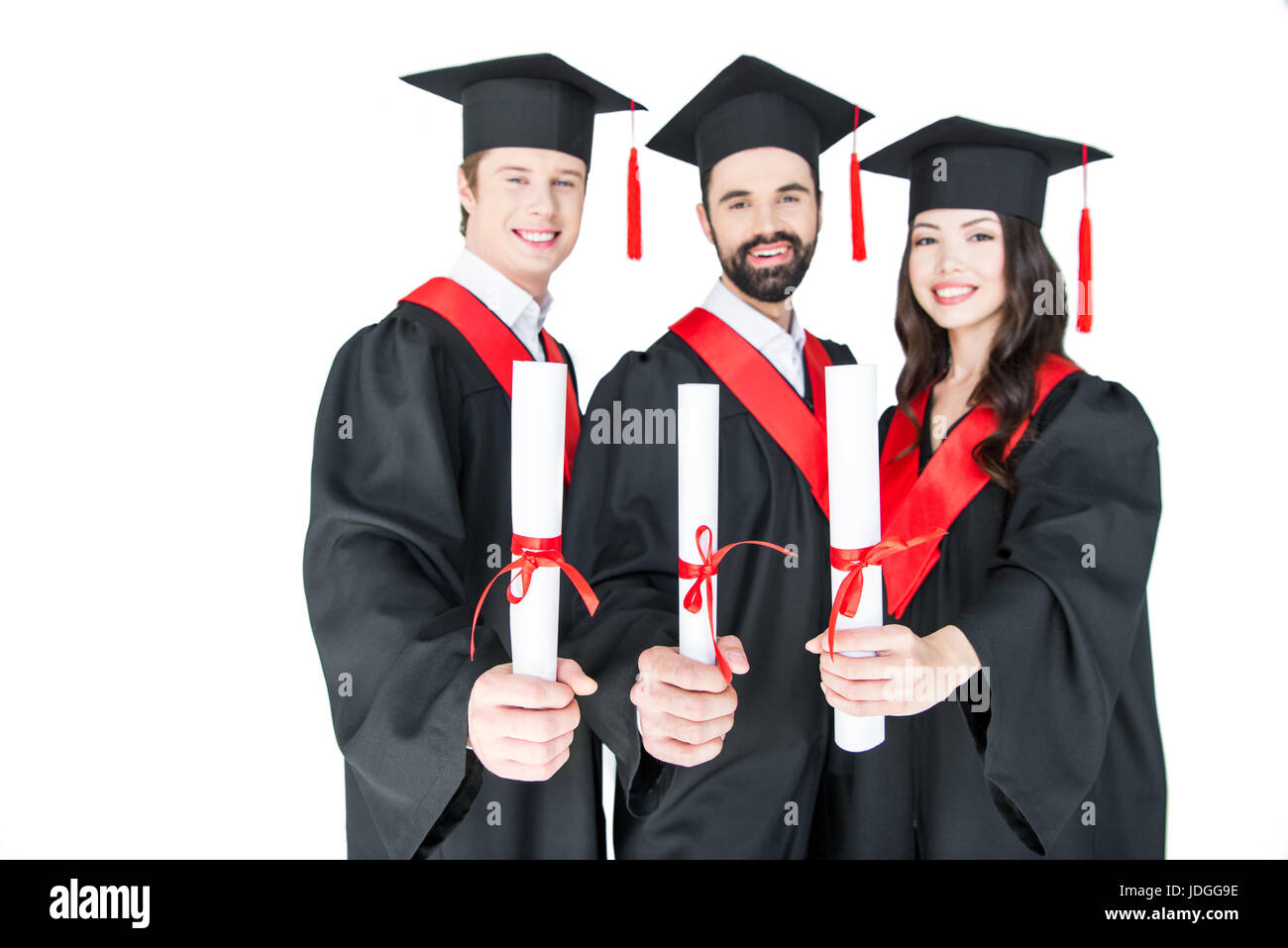 Students holding certificates hi-res stock photography and images - Alamy