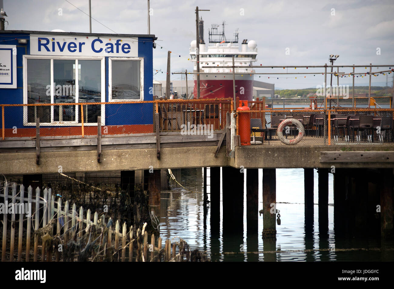 River Cafe, Blyth harbour Stock Photo - Alamy