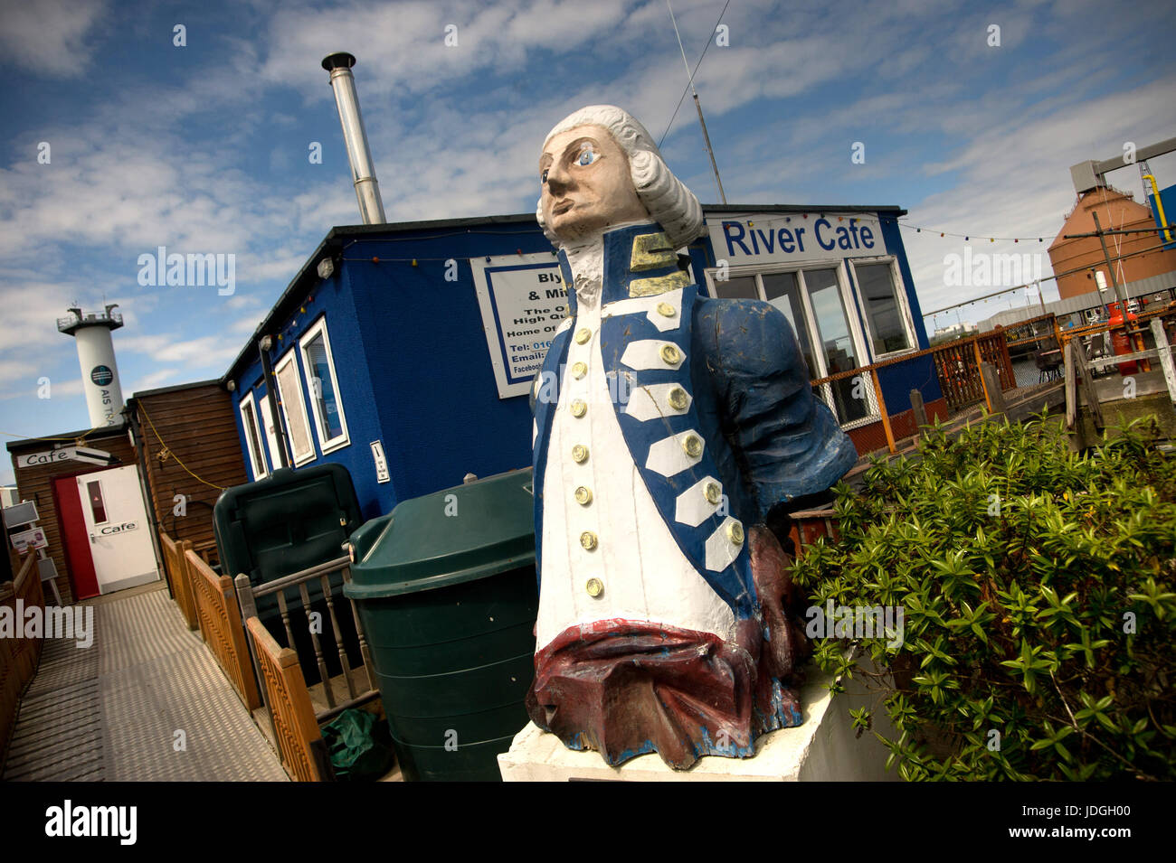 Admiral Boscawen figurehead, Blyth Stock Photo - Alamy
