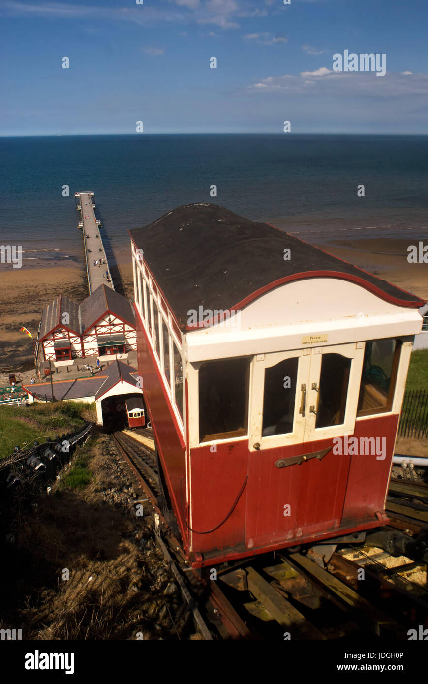 Saltburn cliff lift Stock Photo - Alamy
