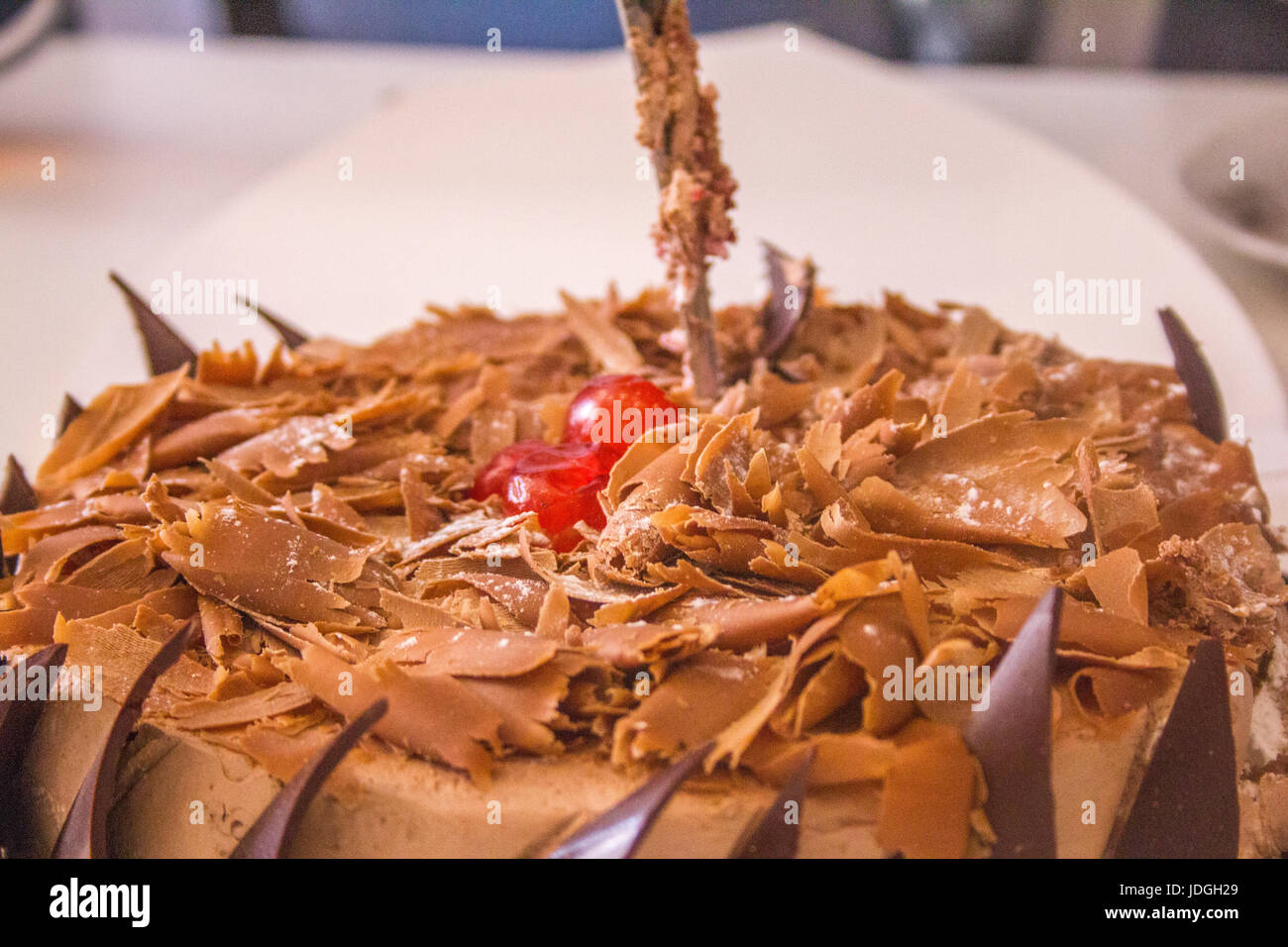 Close up shot of a delicious birthday cake Stock Photo - Alamy