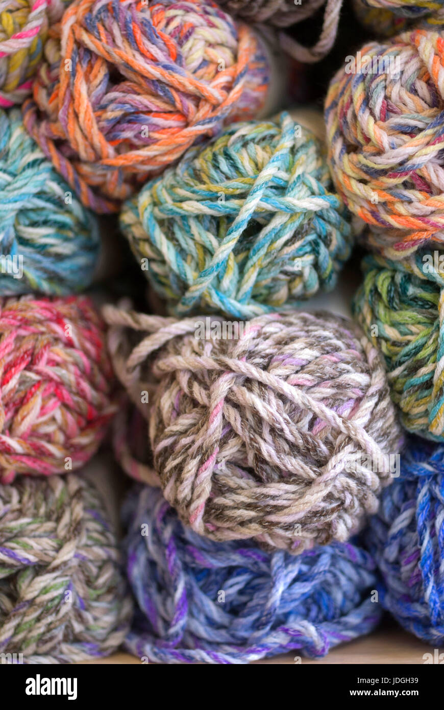 Balls of wool Stock Photo - Alamy