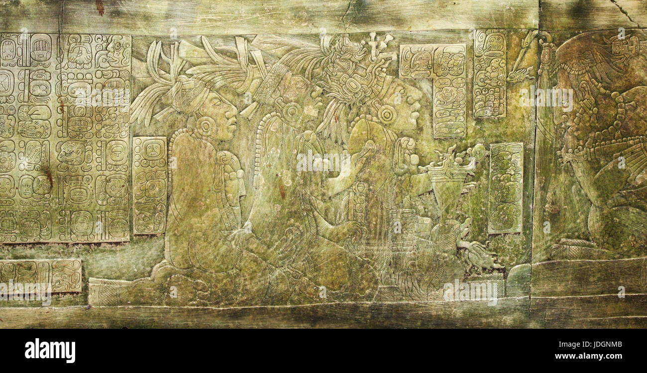 King pakal carving palenque hi-res stock photography and images - Alamy