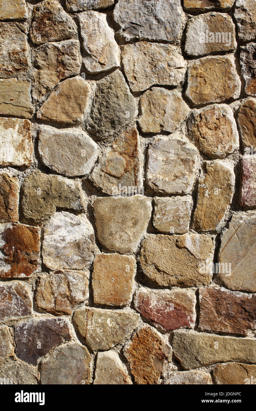 Ancient wall of stone blocks in Monte Alban, Mexico Stock Photo - Alamy
