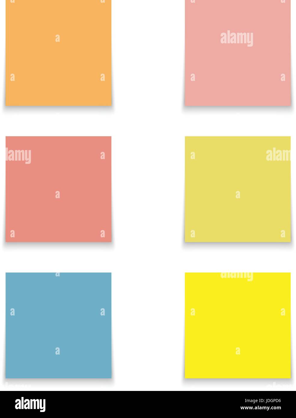 6 Colorful Blank Sticky Notes Stock Vector Image & Art - Alamy