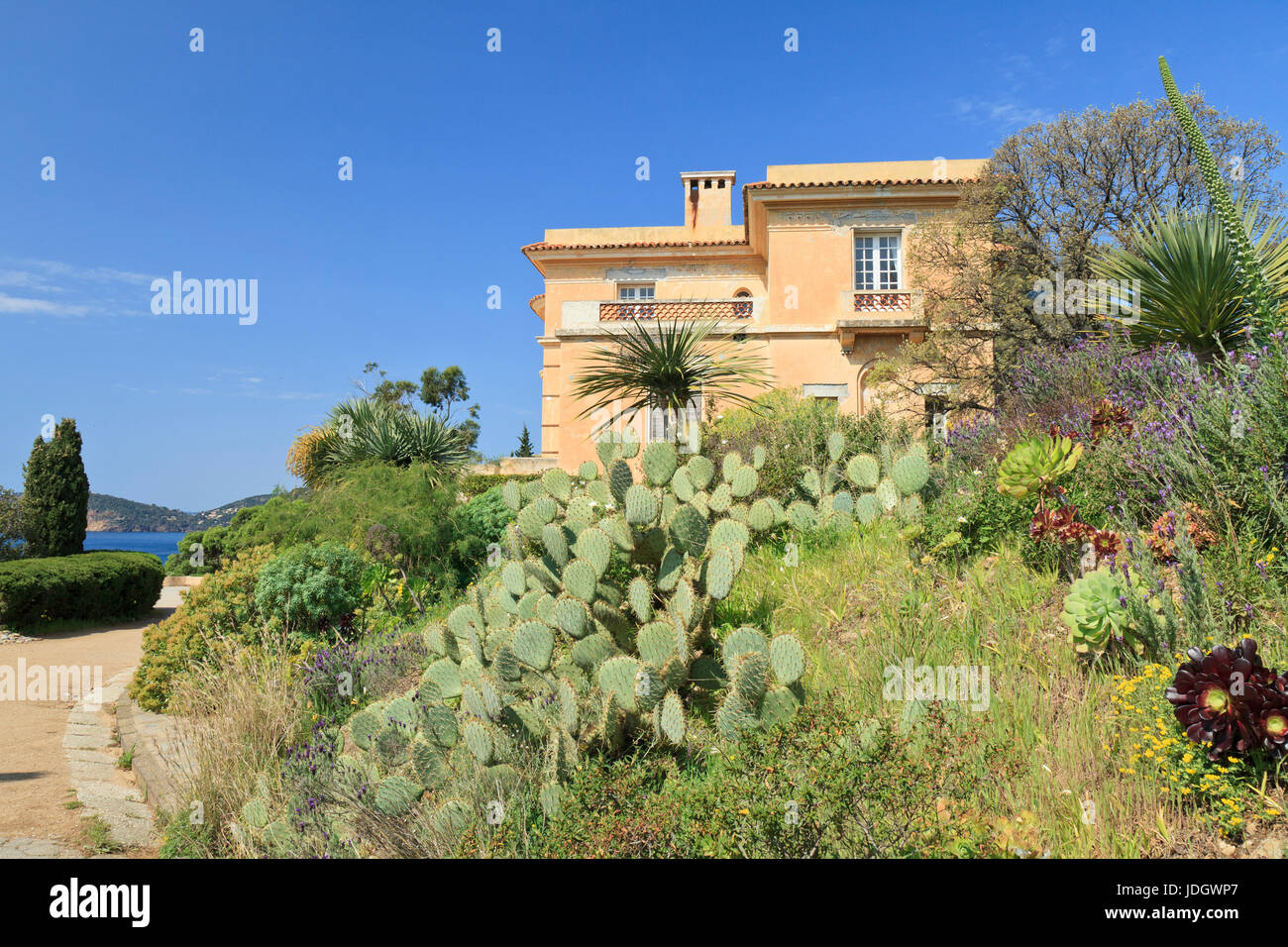 France, Var (83), Le Rayol-Canadel-sur-Mer, Domaine du Rayol, l'Hôtel ...