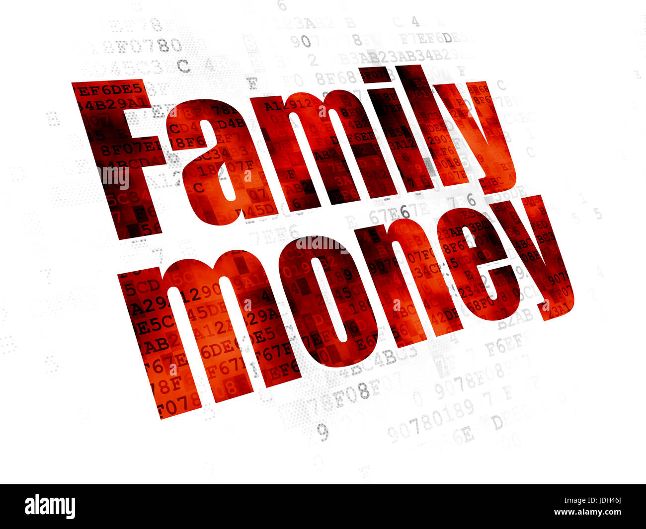 Banking concept: Family Money on Digital background Stock Photo - Alamy