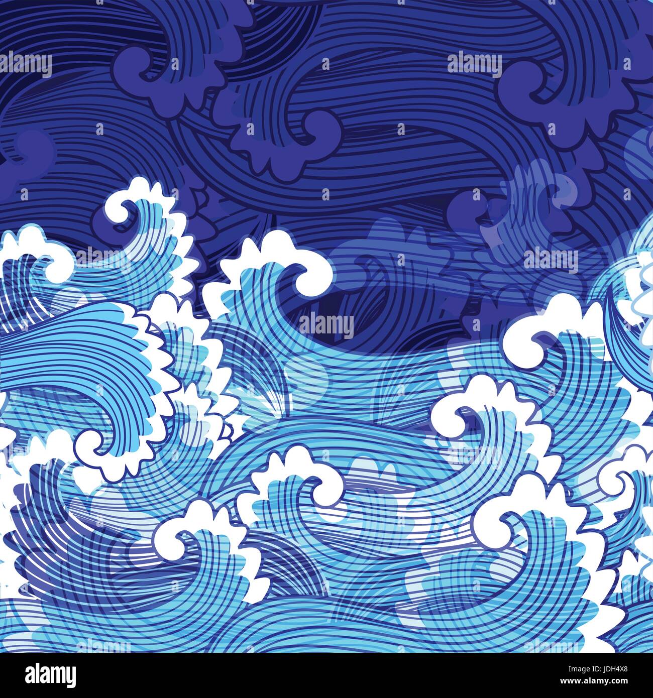 Foam waves at shore Stock Vector Images - Alamy