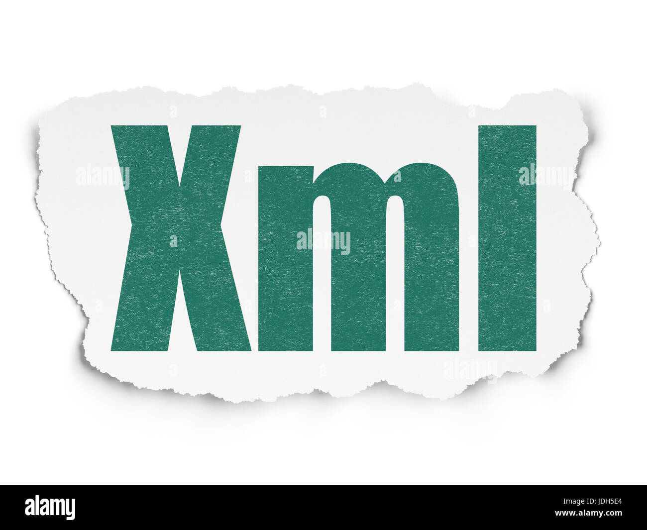 Programming concept: Xml on Torn Paper background Stock Photo - Alamy