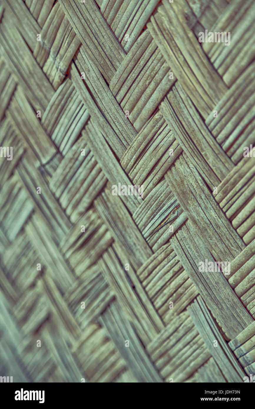 a wall build on wicker bamboo like abstract vintage surface Stock Photo ...