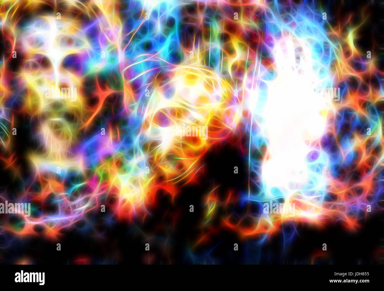 interpretation of Jesus on the cross, graphic painting version. Fractal ...