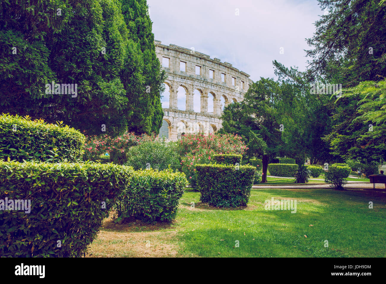 Pula old city center, Croatia. 2016 Stock Photo - Alamy