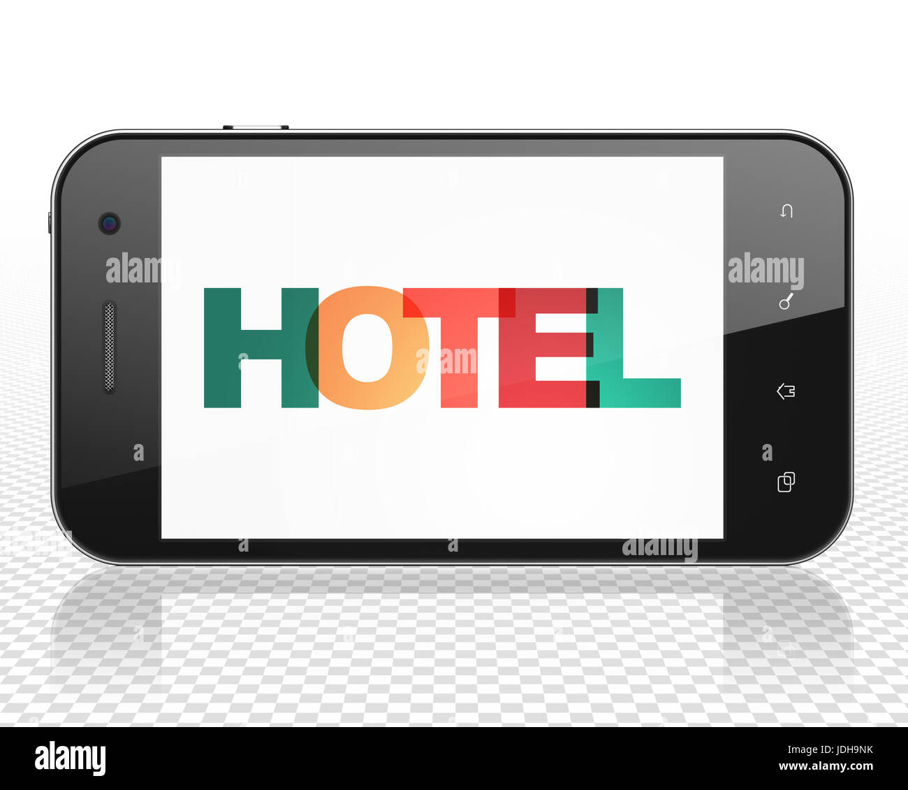 Tourism concept: Smartphone with Hotel on display Stock Photo - Alamy