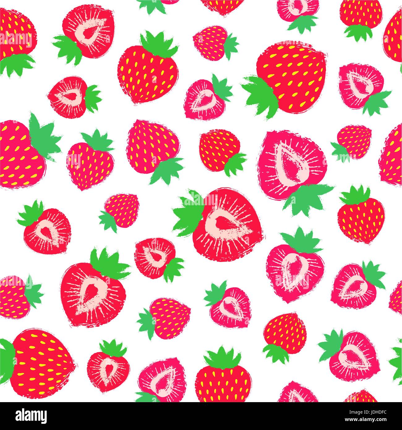 Strawberry Background Painted Pattern Stock Vector Image & Art - Alamy