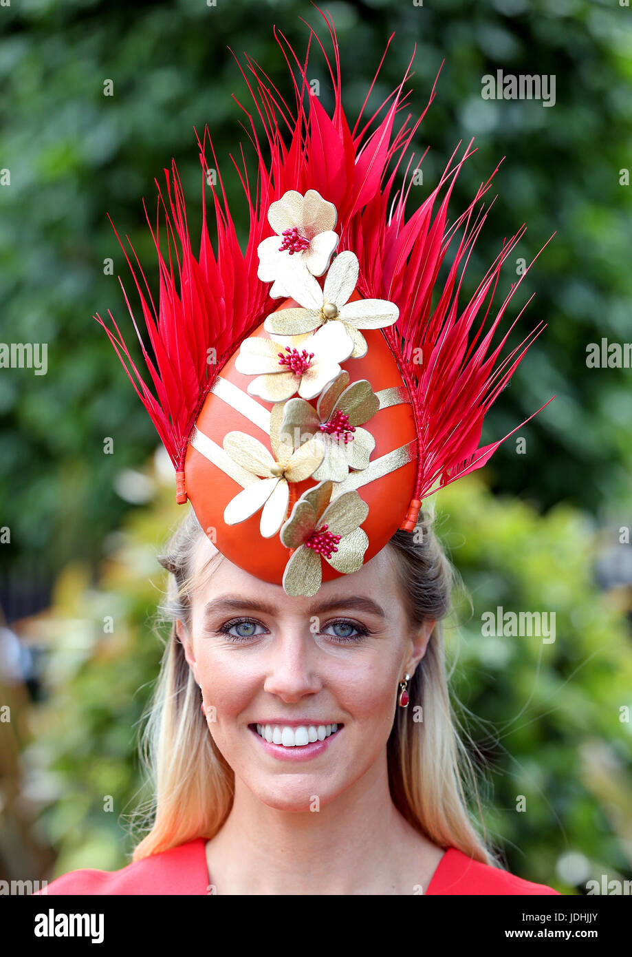 Amanda Staples from Bridgwater, Somerset, during day one of Royal Ascot ...