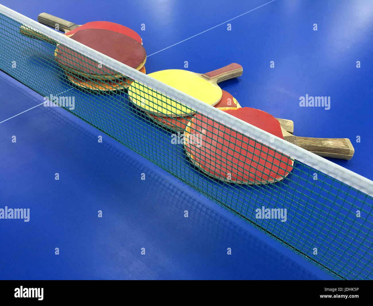 Old tennis racket for ping pong tennis table Stock Photo - Alamy