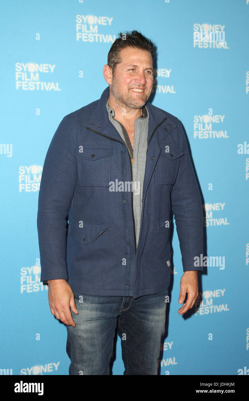 Jason Stephens arrives on the red carpet for the Australian Premiere of ...