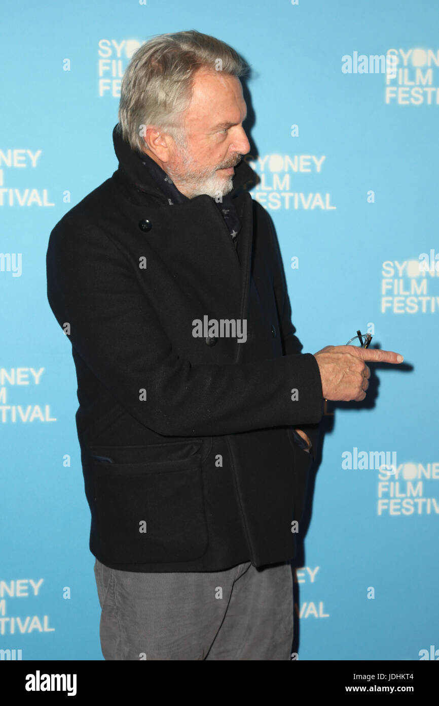Sam Neill arrives on the red carpet for the Australian Premiere of Okja ...