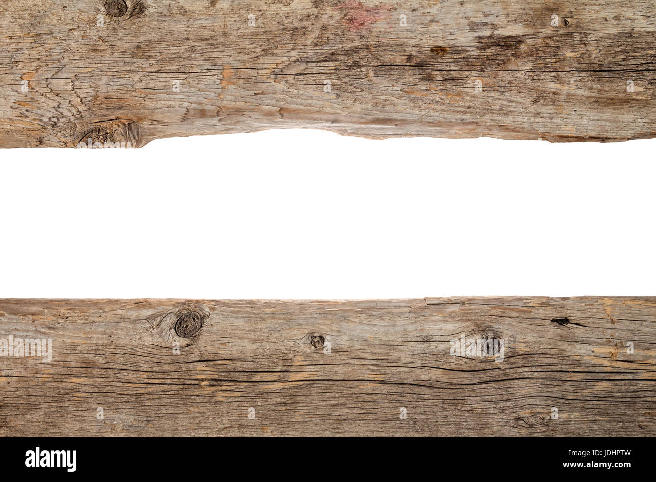 Old wood frame isolated on white background, copy-space Stock Photo - Alamy