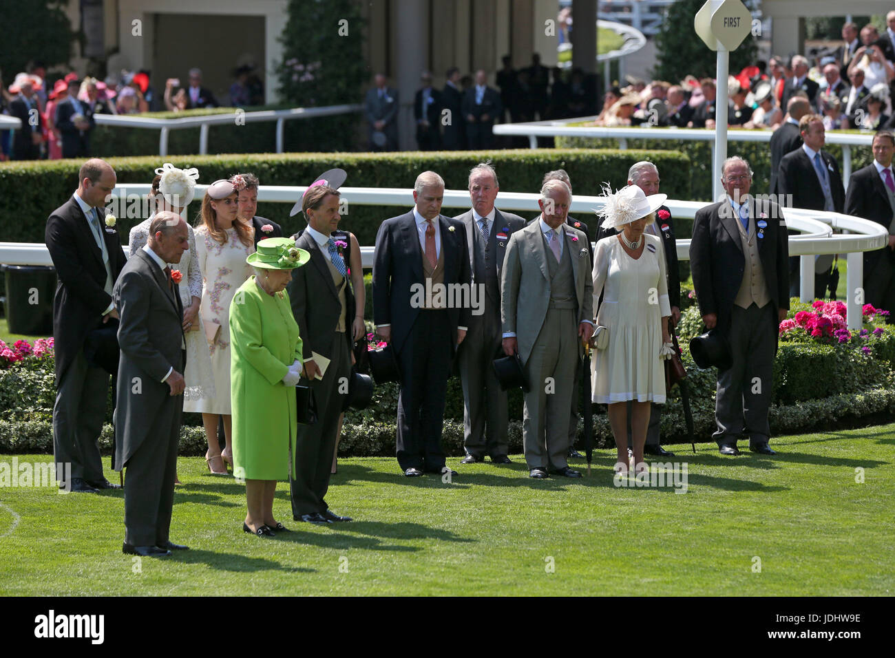 The Royal family observe a minutes silence in honour of the recent ...