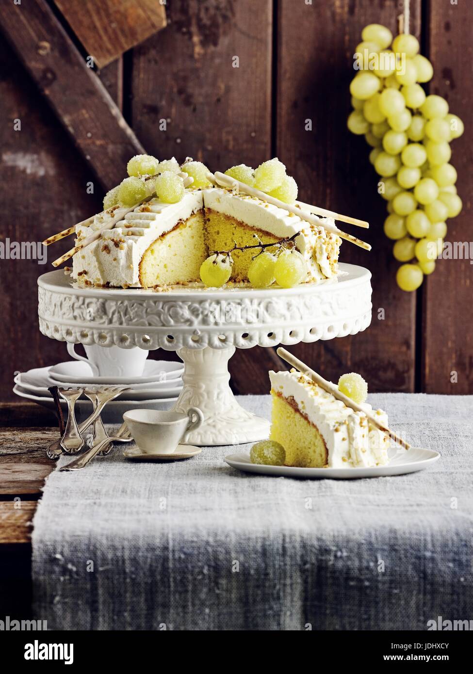 Grape quark cake wine hi-res stock photography and images - Alamy