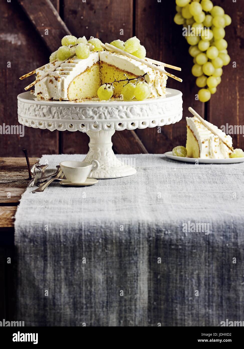 Grape quark cake wine hi-res stock photography and images - Alamy