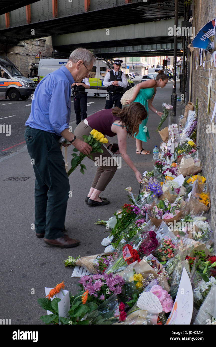 Flower offerings by spot of terror attack on Muslim community near ...