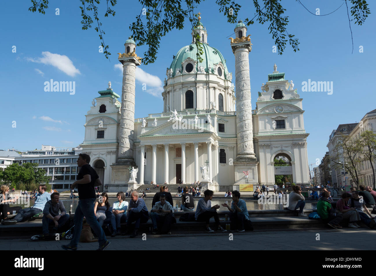 Austria. Vienna. The Karlskirche Stock Photo - Alamy