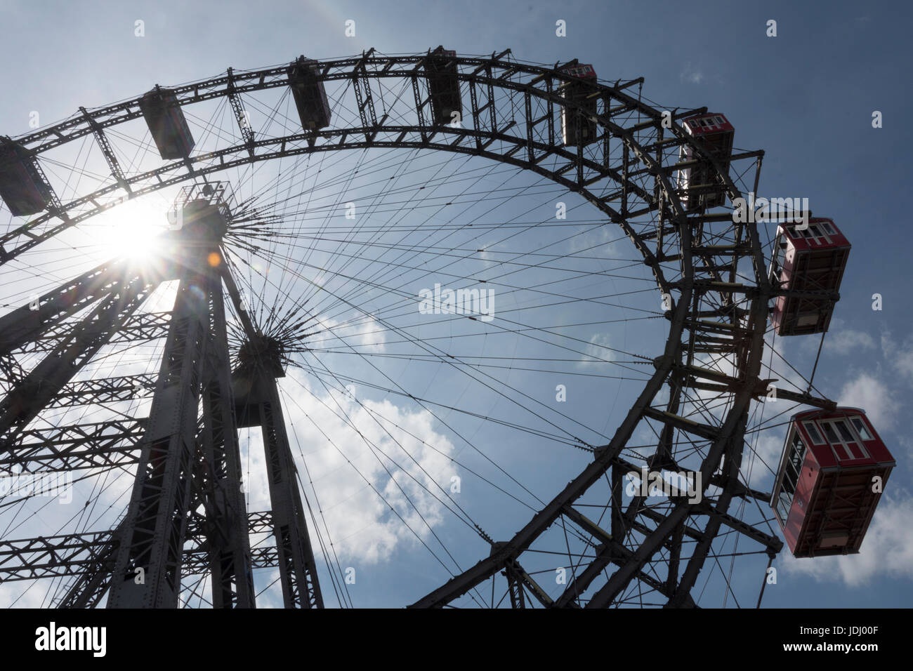 Austria. Vienna. The Vienna Giant Wheel in Prater amusement park Stock ...
