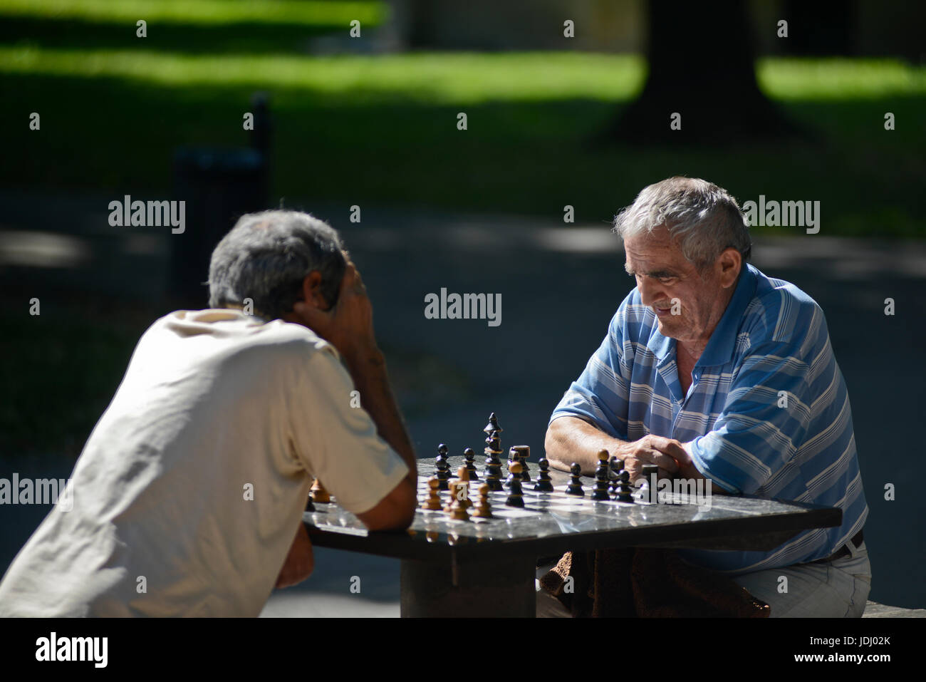 Old people playing chess hi-res stock photography and images - Alamy
