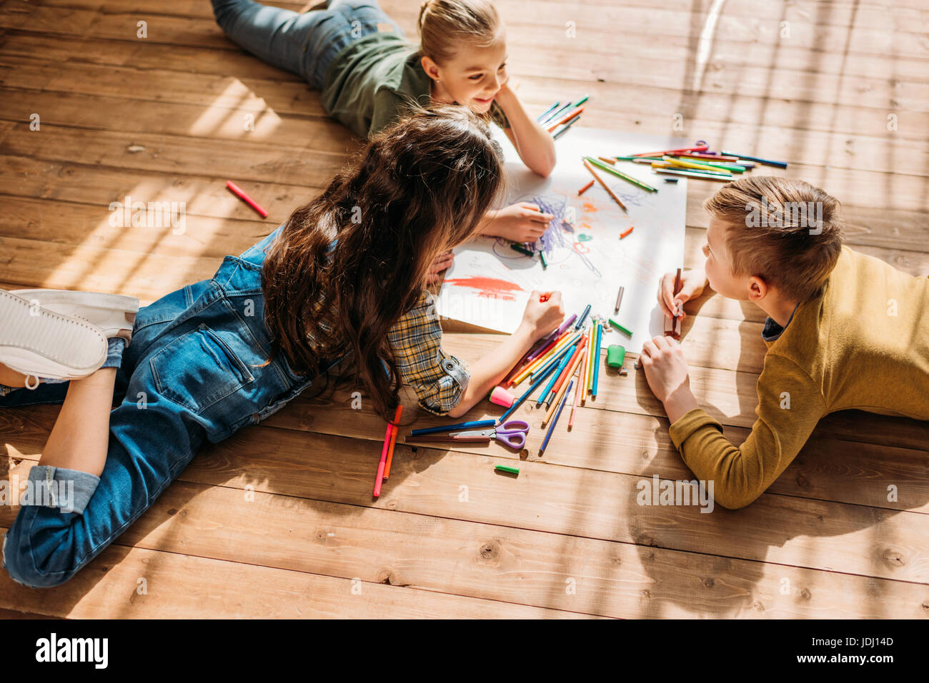 Kids pencils hi-res stock photography and images - Alamy