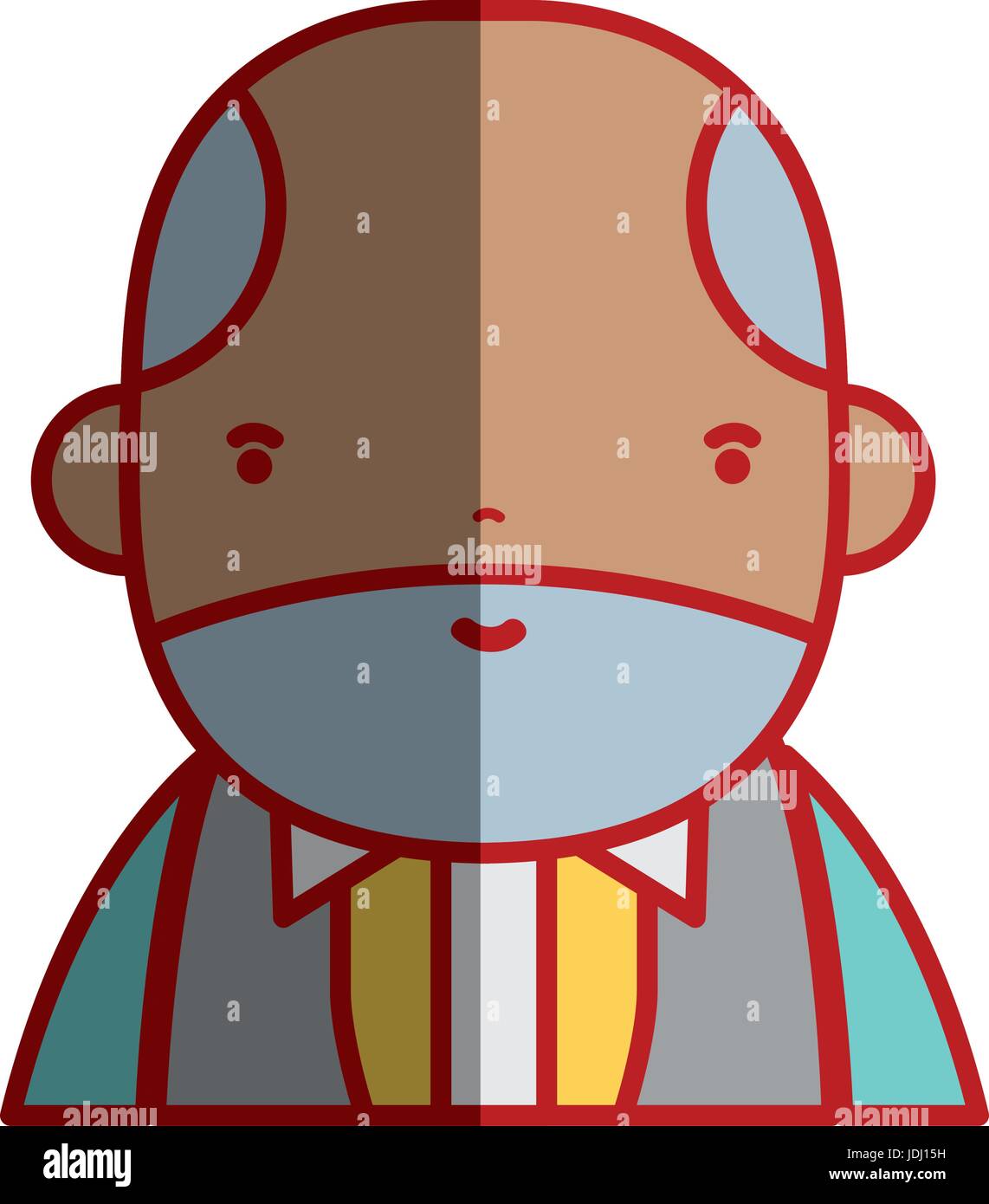 nice businessman with elegant clothes and kawaii avatar Stock Vector ...