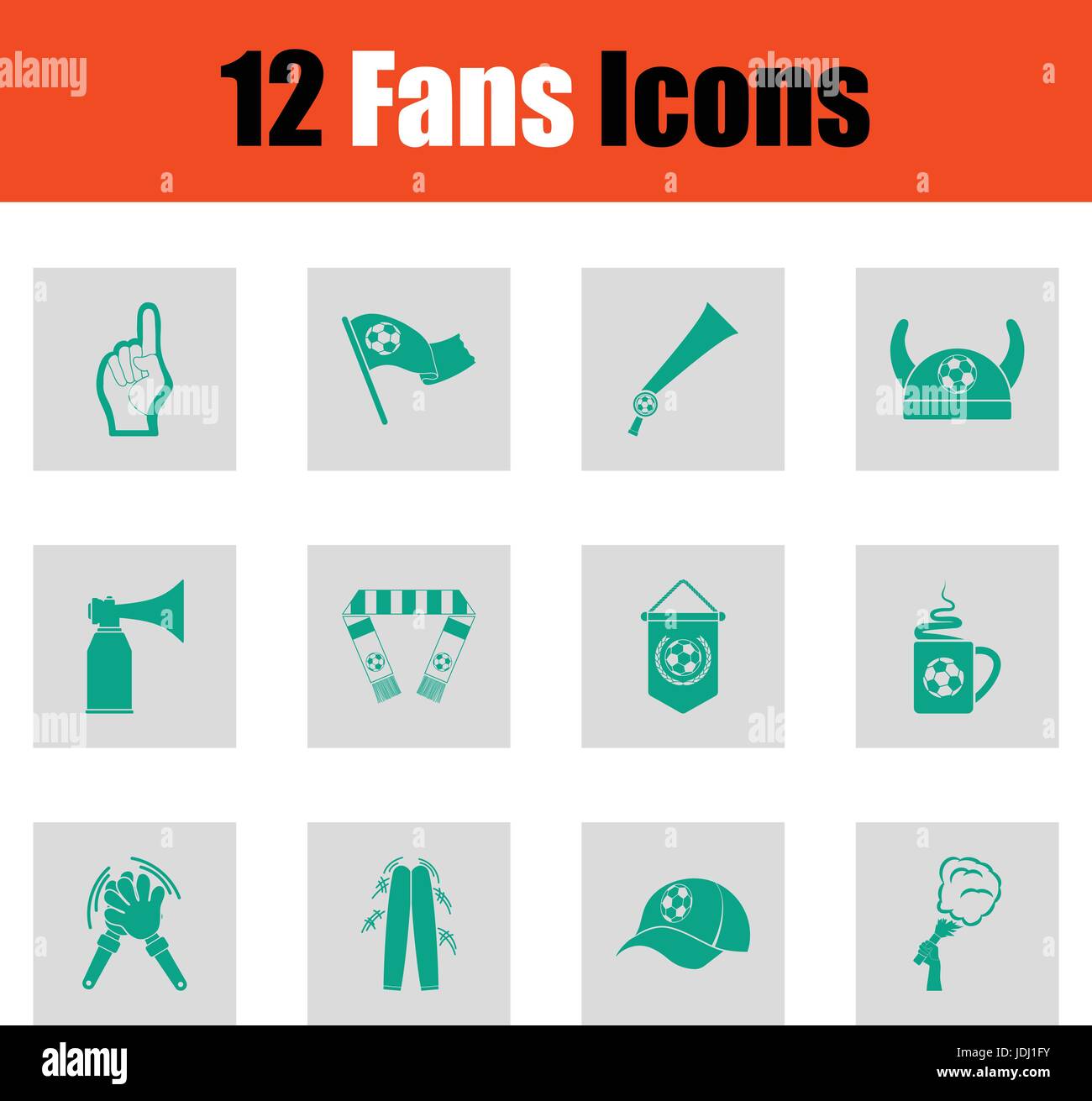 Football fan on tube Stock Vector Images - Alamy