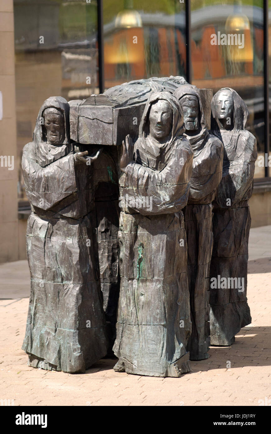 "The Journey" sculpture by Fenwick Lawson, Durham city ) depicting six ...