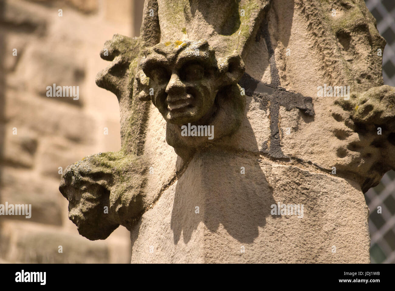 Gargoyles on St Nicholas' Church, Market Square, Durham Stock Photo - Alamy