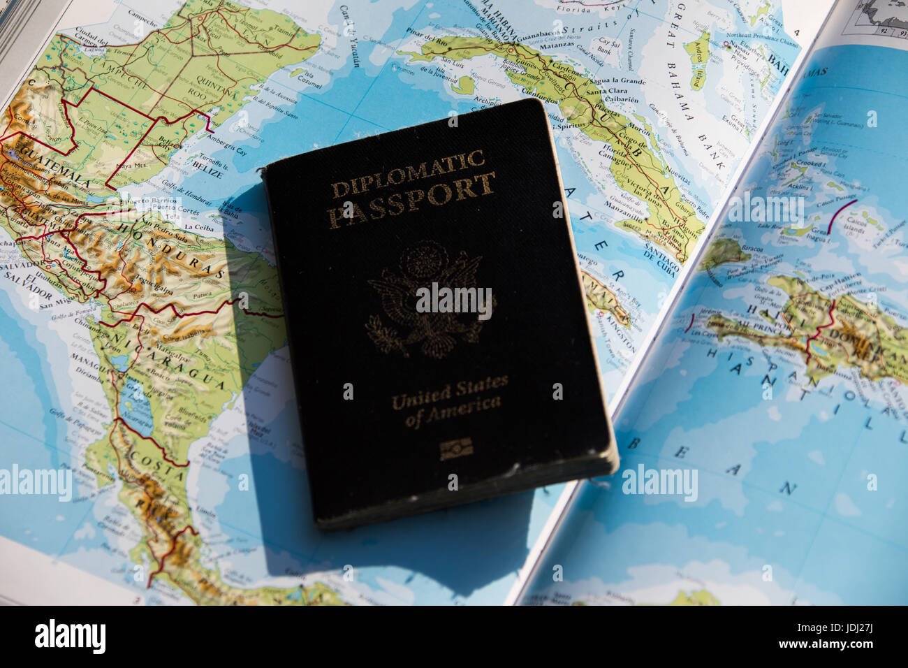 Diplomatic Passport of the United States of America Stock Photo - Alamy